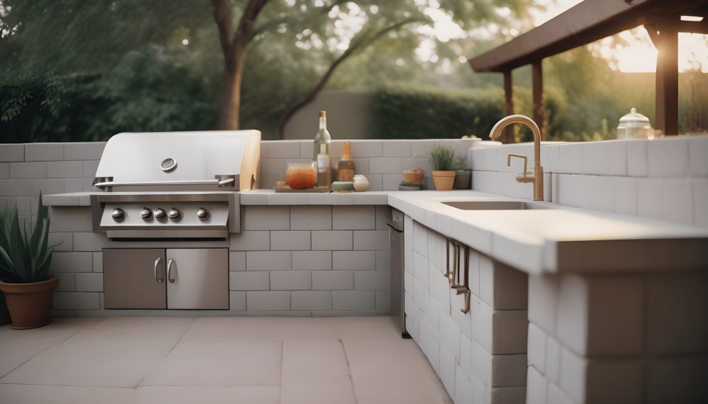 How to Build an Outdoor Kitchen with Cinder Blocks