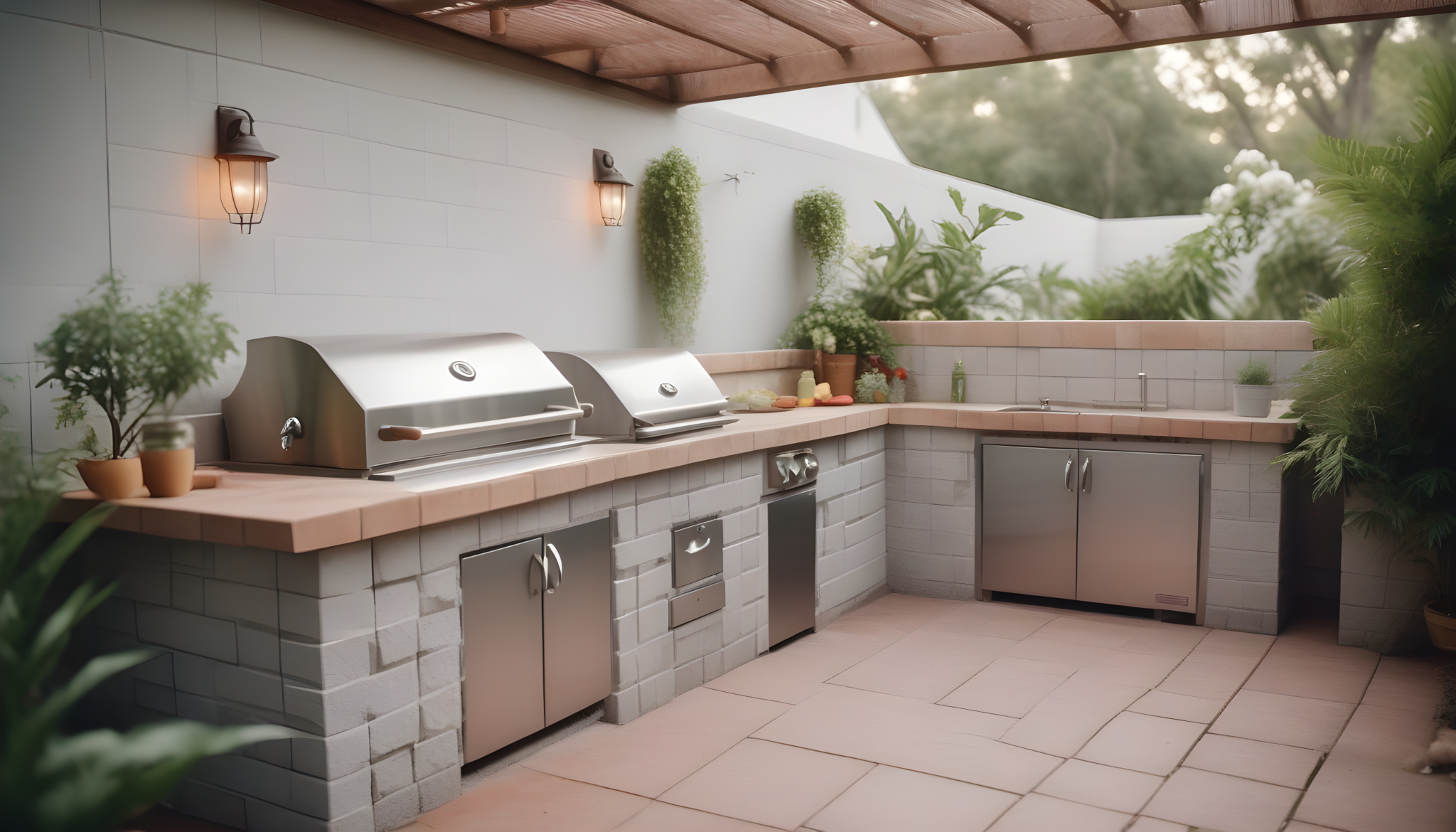 How to Build an Outdoor Kitchen with Cinder Blocks