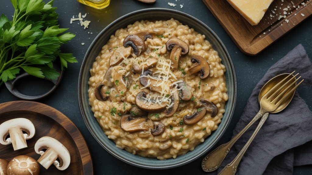 Creamy Mushroom and Barley Risotto